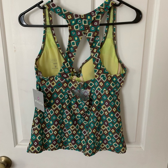 Athleta | Swim | Athleta Tankini Top Sz S Auroville Geo Nwt | Poshmark